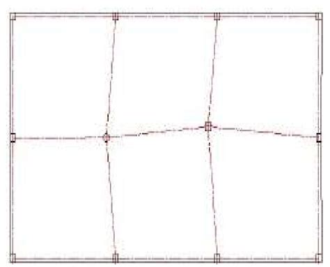 Plan Showing Staggered Interior Columns Architectural