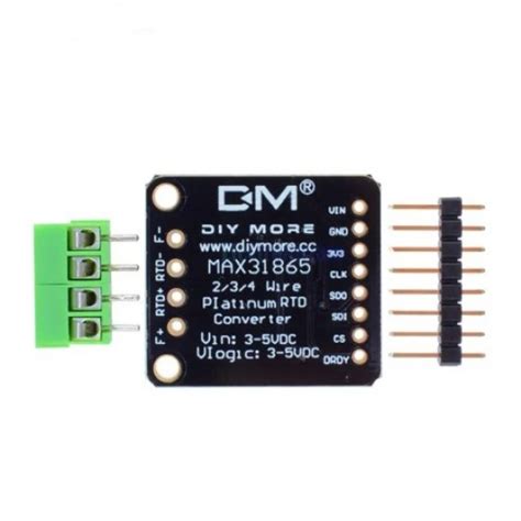 MAX31865 SPI PT100 PT1000 RTD To Digital Converter Board Temperature
