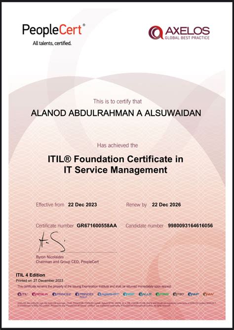 Alanoud Alswidan On Linkedin Informationtechnology Itilv4