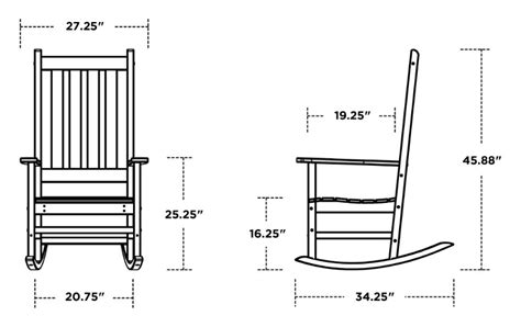 Polywood® Vineyard Porch Rocking Chair Wood You Furniture Of