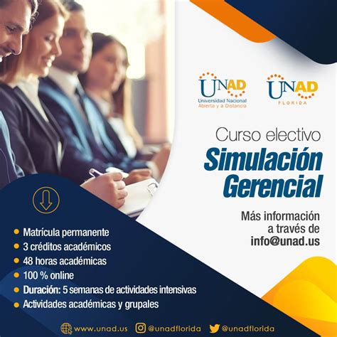 Unad Florida Ofrece El Curso De Simulación Gerencial Para Enseñar A