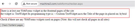 How To Check If A Site Uses Webforms Widgets Progress Community