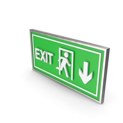 EXIT SIGN PNG Images PSDs For Download PixelSquid S