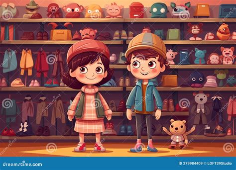 Generative Ai Male And Female Characters Stock Image Image Of