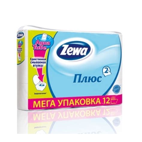 Бумага туалетная Zewa Плюс белая, 2 слоя 12 рул. купить в Минске: цена ...