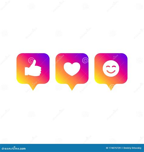Social Media Modern Like 1 Follower 1 Comment 1 Gradient Color Like