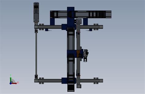 三轴联动组成结构 solidworks 2021 模型图纸下载 懒石网