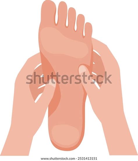 Illustration Foot Massage Stock Vector Royalty Free 2531413151