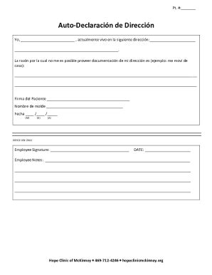 Completable En línea Self Declaration of Address Spa docx Fax Email
