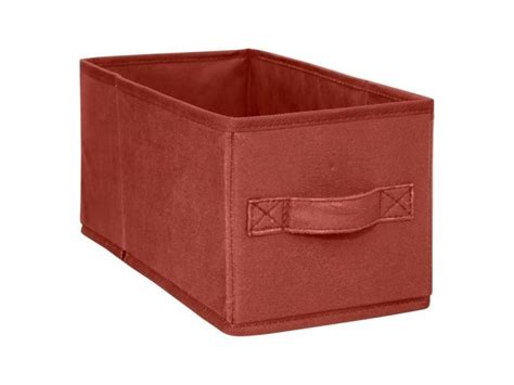 Boîte de rangement velours mix n modul x cm terracotta Conforama