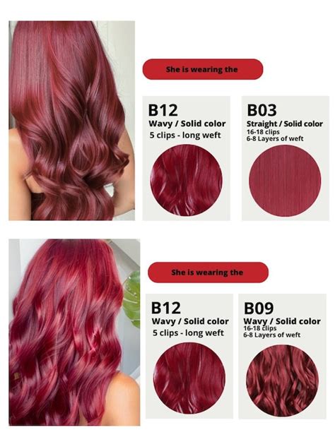 Dark Red Purple Hair Color Chart