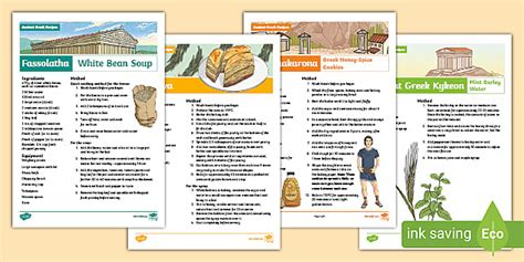Ancient Greek Recipes KS2 Food In Ancient Greece Twinkl