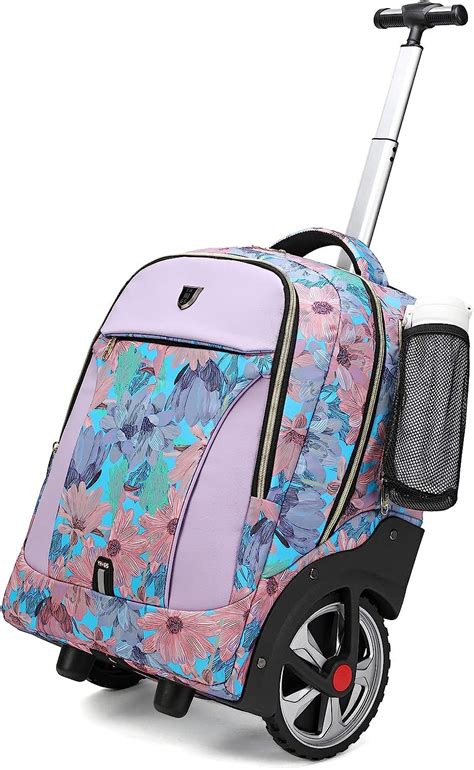 Rolling Backpack With Wheels Waterproof And Stylish