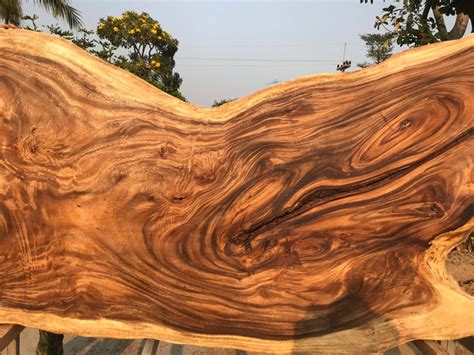 Luxury Dining Live Edge Wood Slabs Handcrafted Into Unique D3 Long 238