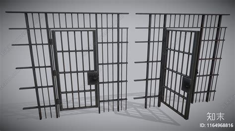 现代中式单开门铁门门防盗门3d模型下载 Id1164968816【知末网】