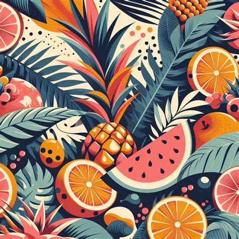 Tropical Fruit Pattern Psd 1000 High Quality Free Psd Templates For
