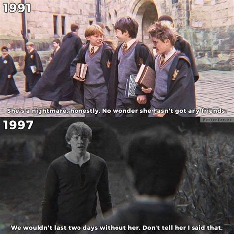 Harry Potter Parallels Golden Trio Quotes Harry Potter Scenes Quotes