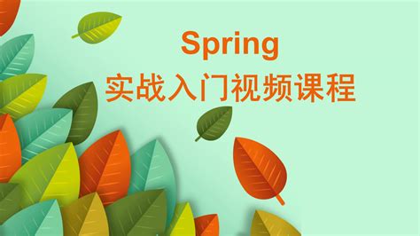 Spring实战入门视频课程 学习视频教程 腾讯课堂