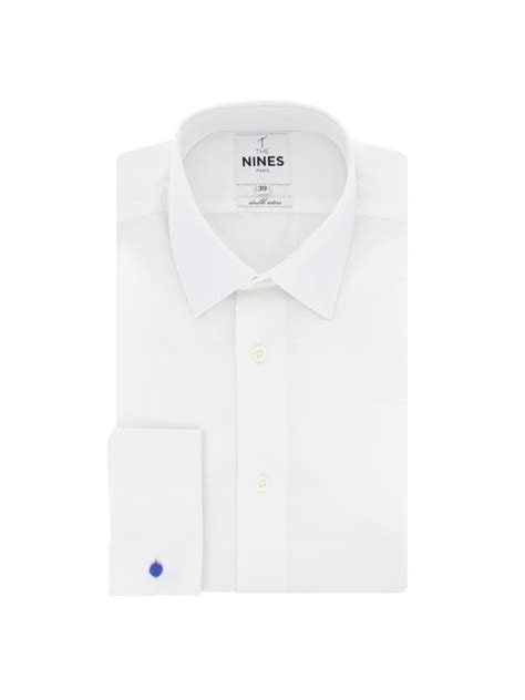 Tailored Fit White Japanese Collar Shirt Formal Shirts
