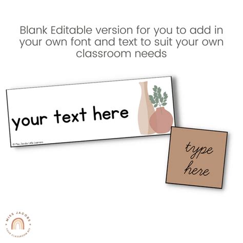 Flip Calendar Boho Vibes Classroom Decor Desert Neutrals Theme E
