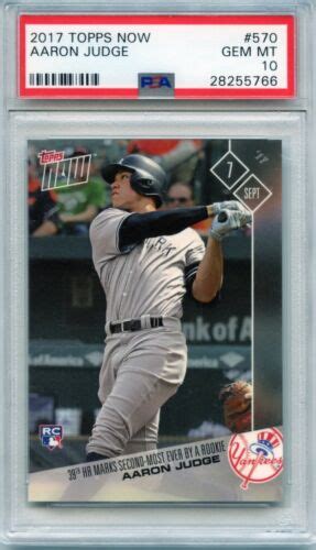 2017 Topps Now 570 Aaron Judge Rc For Sale Online Ebay
