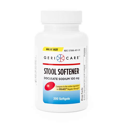 Stool Softener 200 Softgels Geri Care Pharmaceuticals