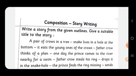 Story Writing Outline Class 4 At Ruth Sapp Blog