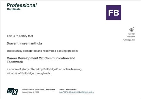 Sravanthi Syamanthula On Linkedin Communication Teamwork Edx