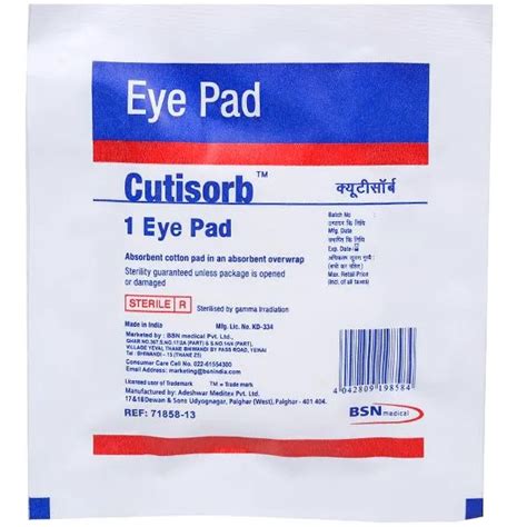 Cutisorb Eye Pad View Usage Side Effects Price And Subtitute Egmedi