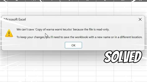 we can t save the file is read only [fixed] youtube