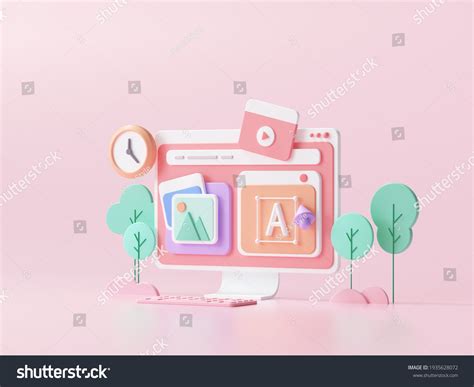 Web Uiux Design Web Development Concept Stock Illustration Shutterstock