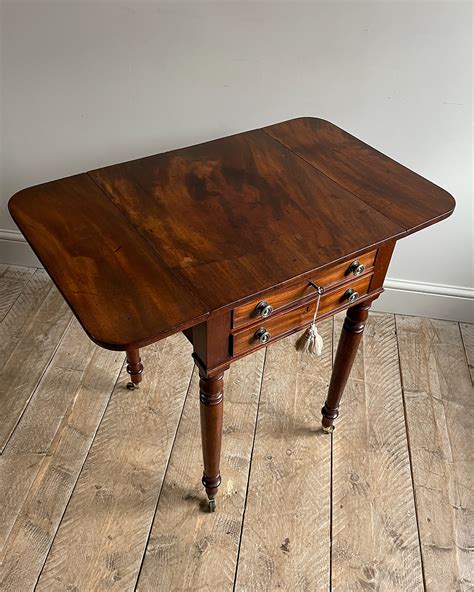 Regency Work Table Antique Work Table Mahogany Work Table Antique