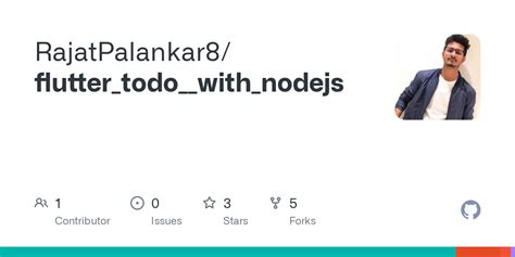 Github Rajatpalankar8fluttertodowithnodejs