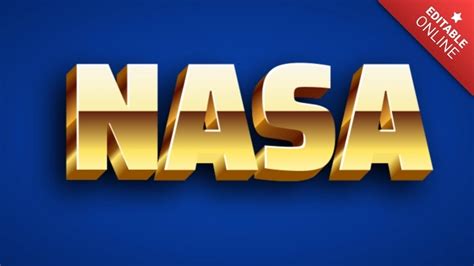 Nasa Text Style Effects Generator