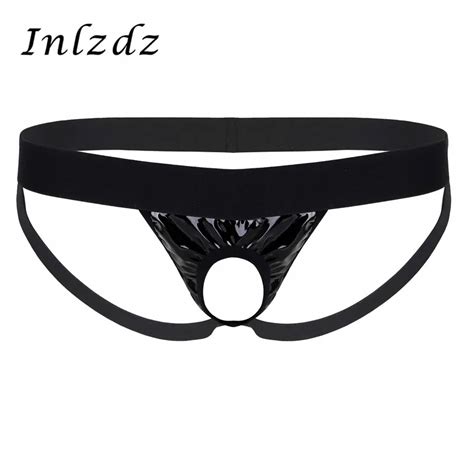 Горячие сексуальные мужские стринги бикини трусы нижнее белье Гей Нижнее белье блестящая