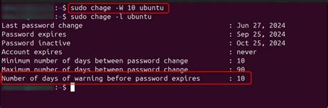Chage Command In Unix