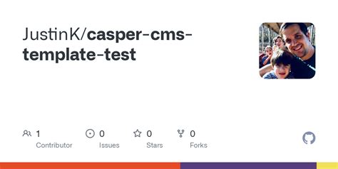 Github Justinkcasper Cms Template Test
