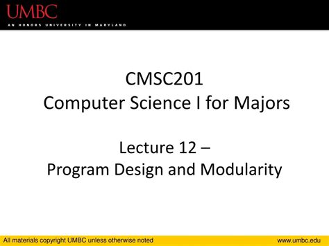 PPT CMSC201 Computer Science I For Majors Lecture 12 Program Design