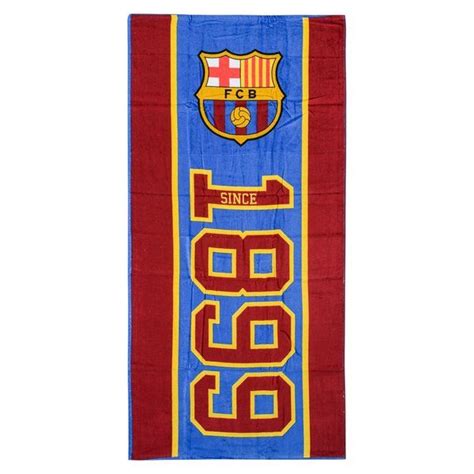 FC Barcelone Serviette De Plage Rouge Bleu