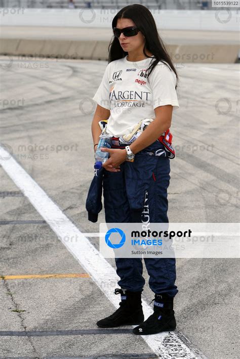Danica Patrick USA Rahal Letterman Racing Watches Practice Times At The ABC Supply Co AJ