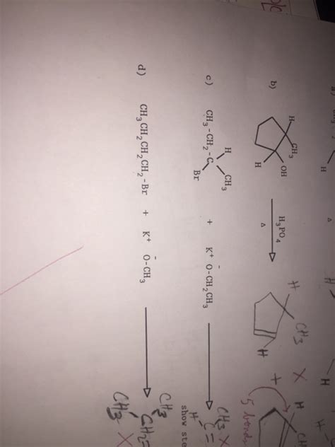 Solved OH H CH C CH3 CH C Br CH CH CH CH Br H3PO4 K O Chegg Com