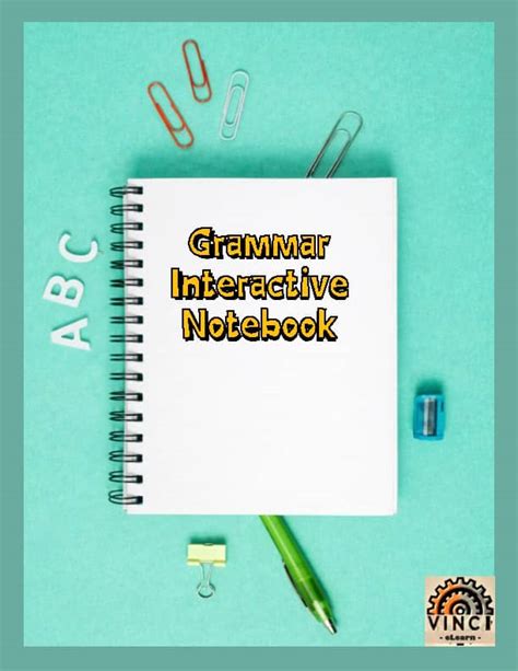 Grammar Interactive Notebook By Vinci Elearn Tpt