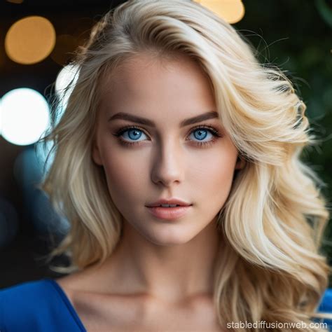 A Tall Slender Blonde Woman With An Abnormally Elongated Neck She