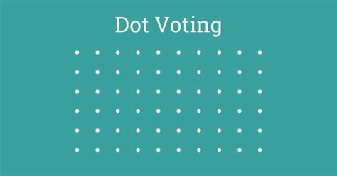 Dot Voting And Weighted Dot Voting Facilitation Tools