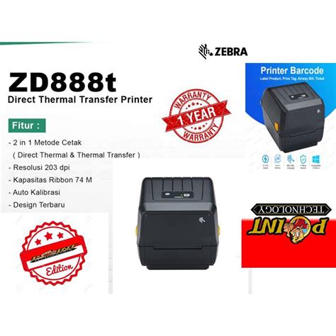 Jual Printer Barcode Zebra Zd888tt Shopee Indonesia