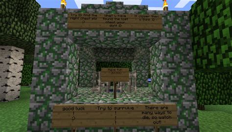 Survival Try To Find The Chest Minecraft Map
