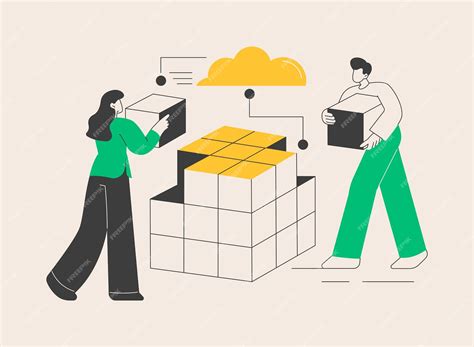 Premium Vector Big Data Storage Abstract Concept Vector Illustration Big Data Architecture