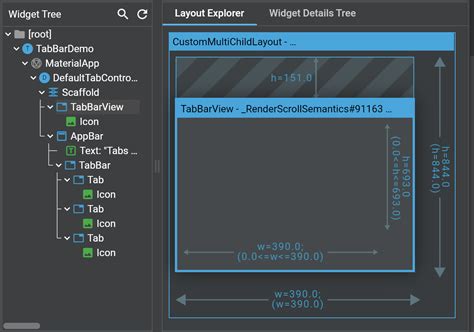 CupertinoTabScaffold Causing Empty Layout Explorer In Dart DevTools In Stable And Throws