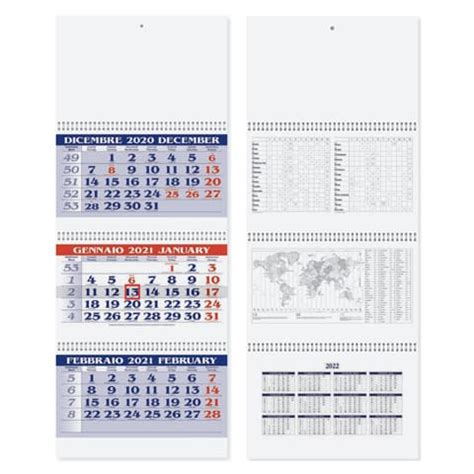 Calendario Trittico 3 Spirali REGALO PROMOZIONI