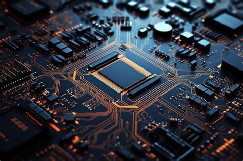 Premium Photo Intricate Circuit Board Science Data Microchip Generate Ai